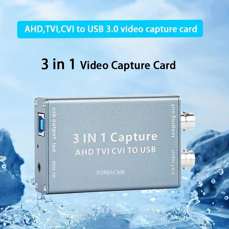 3-in-1 Supports AHD,TVI,CVI Signal Input,USB2.0 Output Audio Video ...