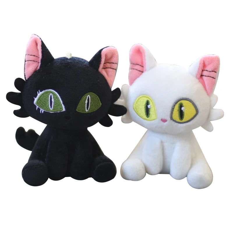 Suzume-Daijin-pelu-bebek-Anime-hi-bir-Tojimari-beyaz-kedi-ve-siyah-kedi ...