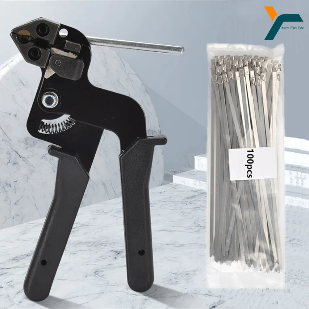 Cable Ties Plier Fastening Strap Cutting Tool Cutter Tension Automatic ...