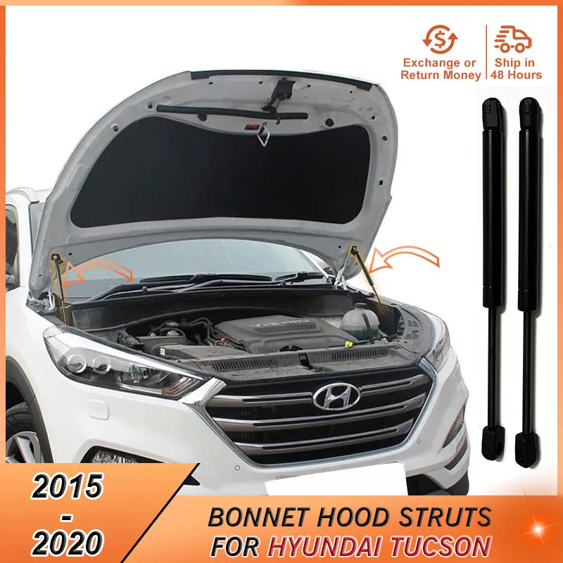2015-2020 Bonnet Hood Lift Support Strut Bars for Hyundai Tucson 2015 ...