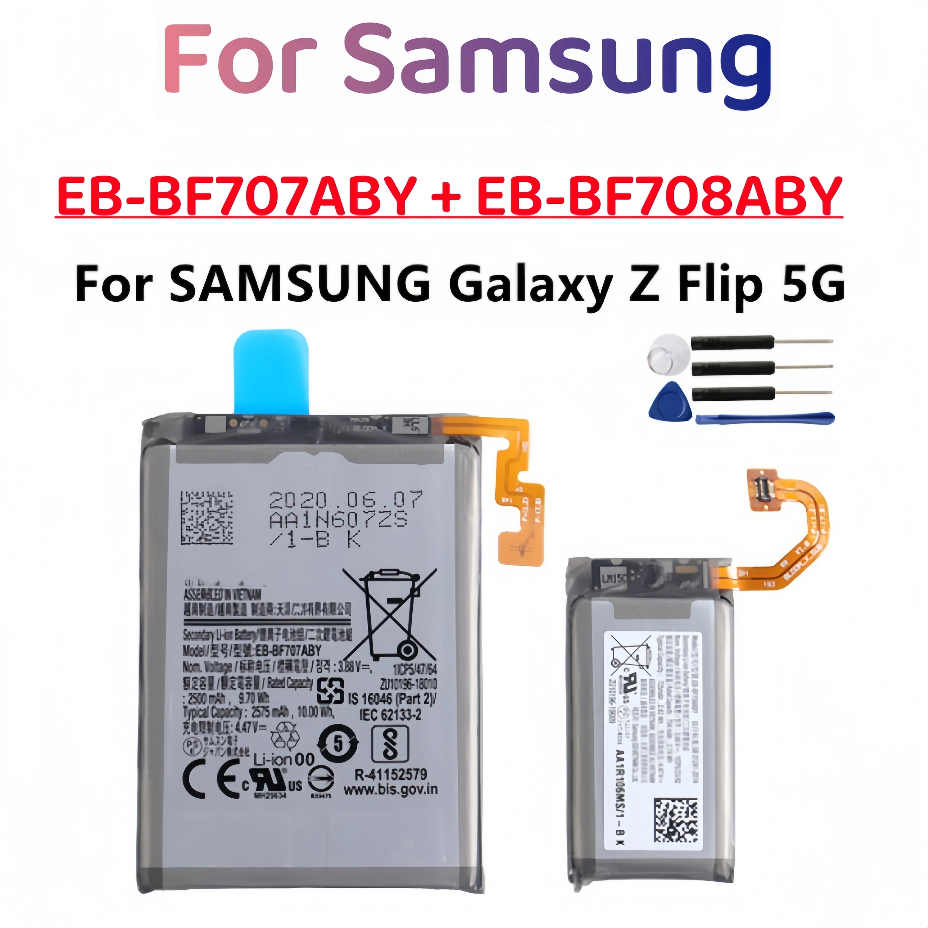 EB-BF707ABY-EB-BF708ABY-Battery-For-Samsung-Galaxy-Z-Flip-5G-F707U-GH82 ...