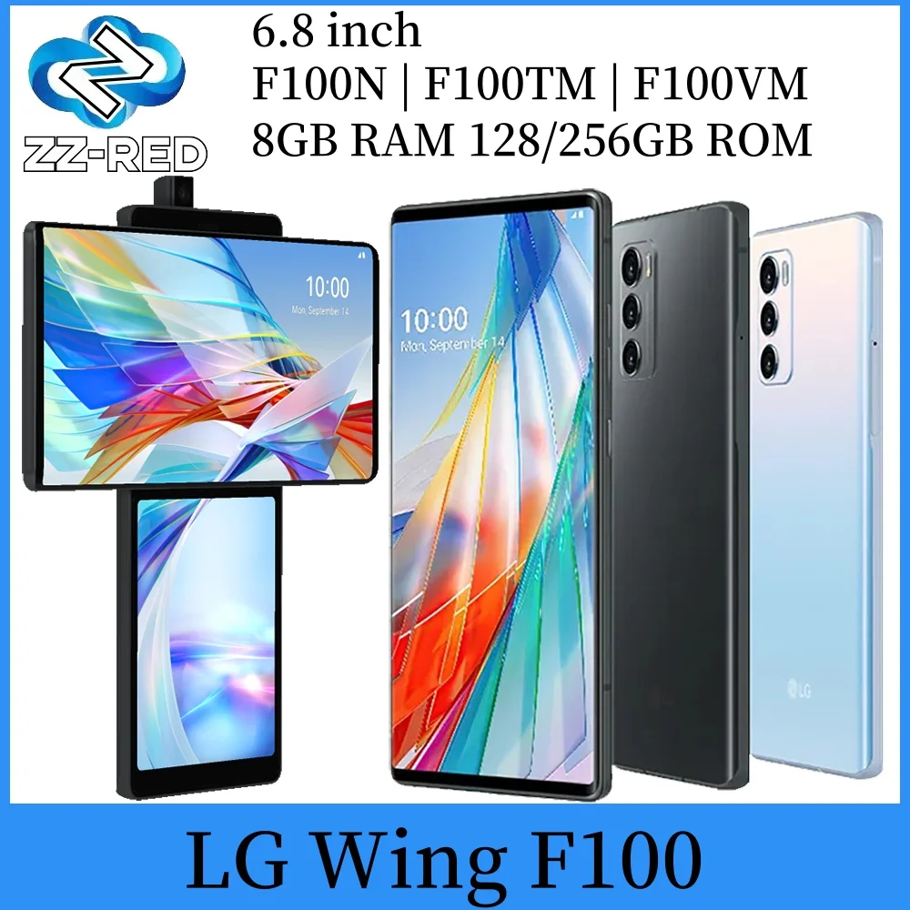 LG-Wing-F100-Original-Unlocked-Phone-6-8-8GB-128-256GB-Rotating-Dual ...