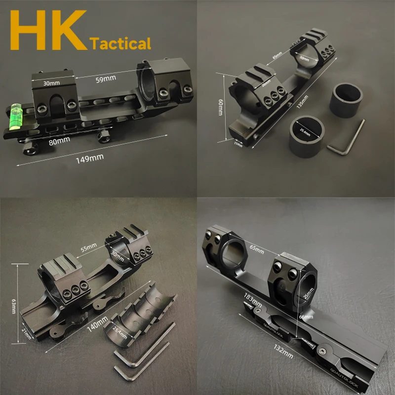 Quick-Release-One-Piece-Scope-Mount-25-4mm-30mm-Dual-Rings-Cantilever ...