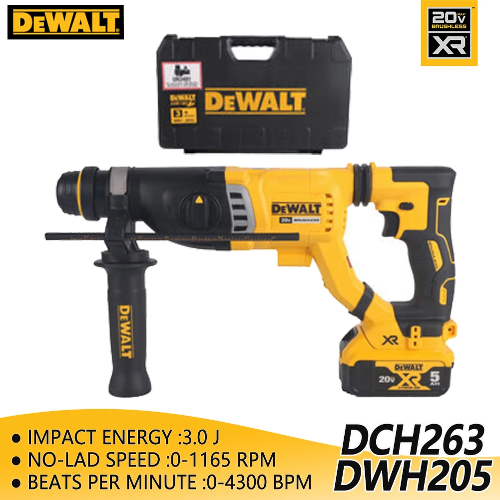 DEWALT-martillo-rotativo-sin-escobillas-DCH263-taladro-de-impacto-de ...