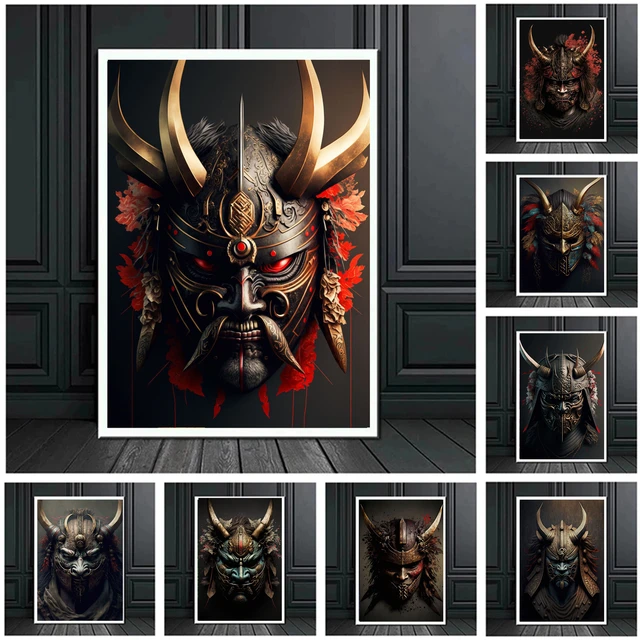 Japanese Art Samurai Mask