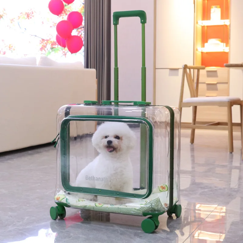 Pet-Trolley-Case-Outing-Bubble-Transparent-Conveyors-and-Strollers ...