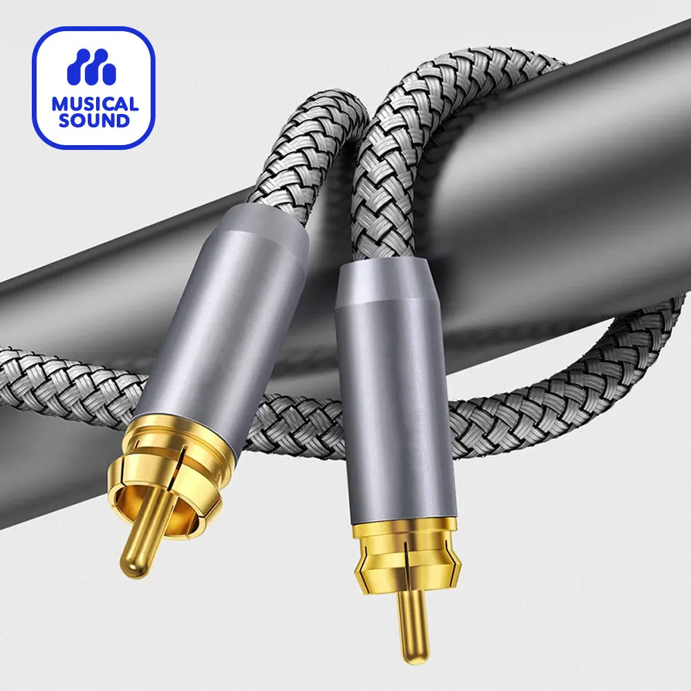 RCA-To-RCA-Digital-Coaxial-Audio-Cable-Nylon-Braided-Male-To-Male-RCA ...