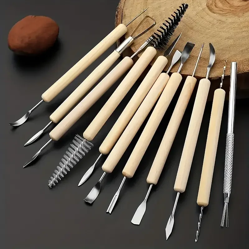 Clay-Sculpting-e-Carving-Tool-Set-Cer-mica-Smoothing-Shaper-Potters ...