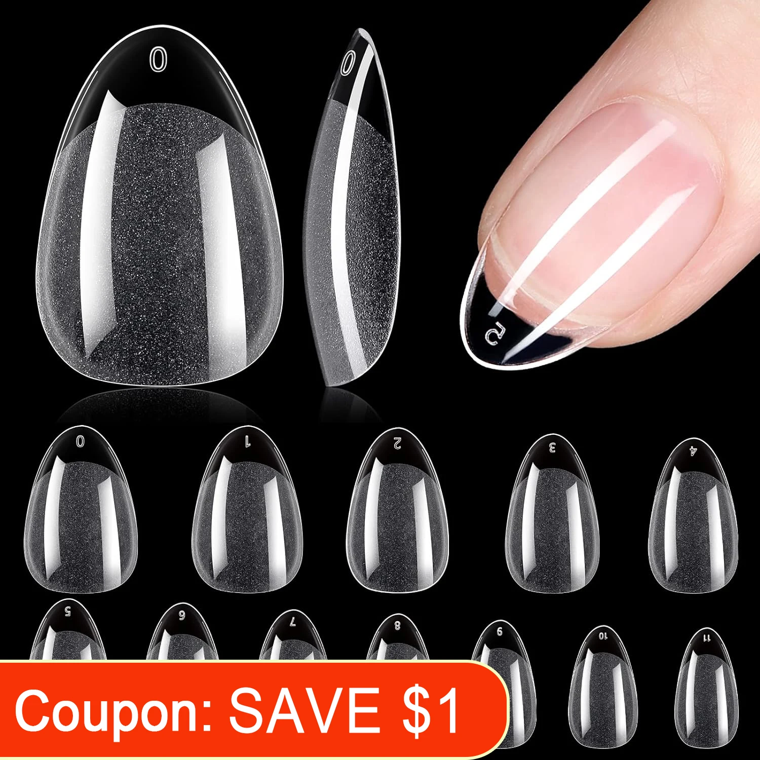 XXS-Matte-Press-On-Nail-Tips-Short-Almond-Fake-Nails-American-Gel-x ...