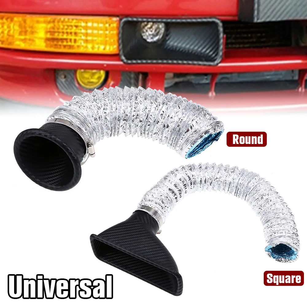 Universal-Car-Front-Bumper-Turbo-Air-Intake-Pipe-Kit-ABS-Turbine-Inlet ...