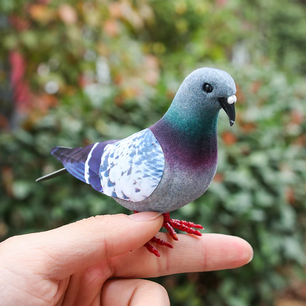 Artificial Birds Simulation Grey Pigeon Dove Model Imitation Animal ...