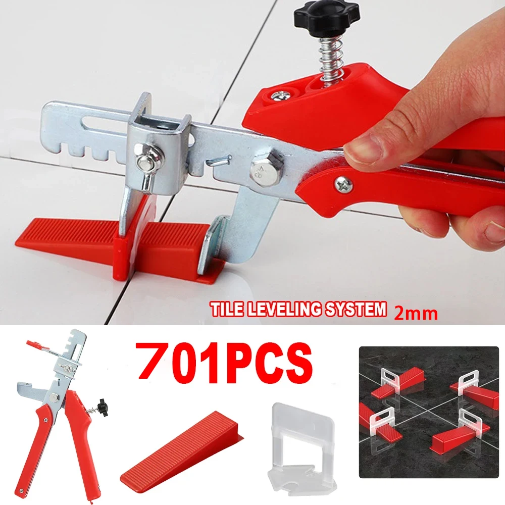 701PCS-Tile-Leveling-System-with-Tile-Plier-Set-Tile-Spacers-Laying ...