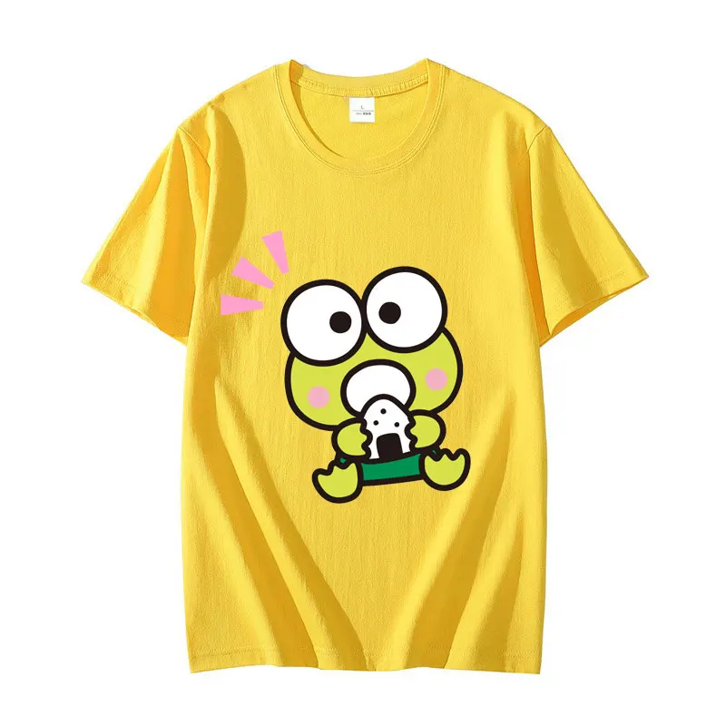 Sanrio-Keroppi-Cartoon-Anime-Women-T-shirt-Summer-Short-Sleeve-100 ...