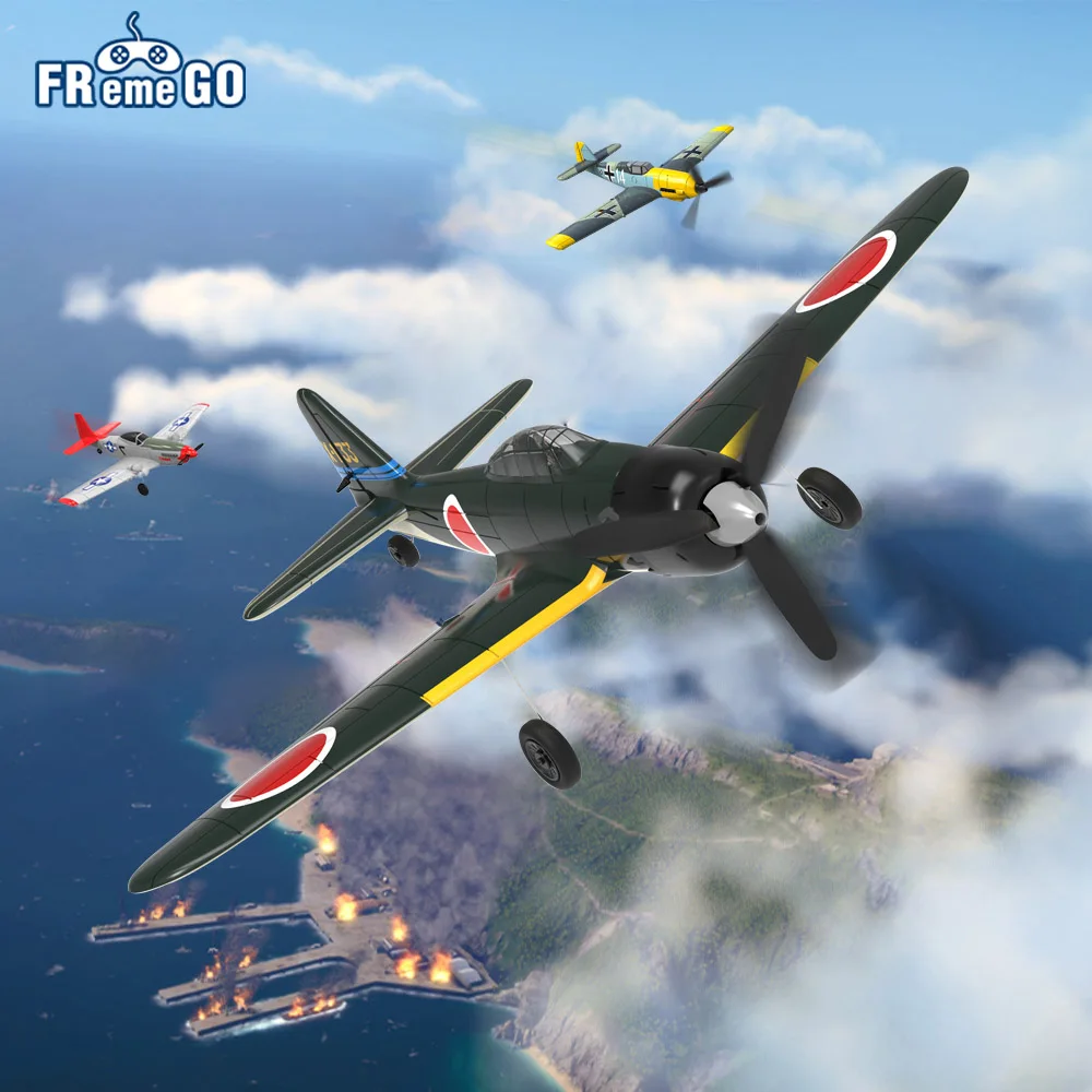 FREMEGO-400mm-Zero-BF109-Spitfire-P40-P51D-Mustang-F4U-Corsair-4-Ch-RC ...