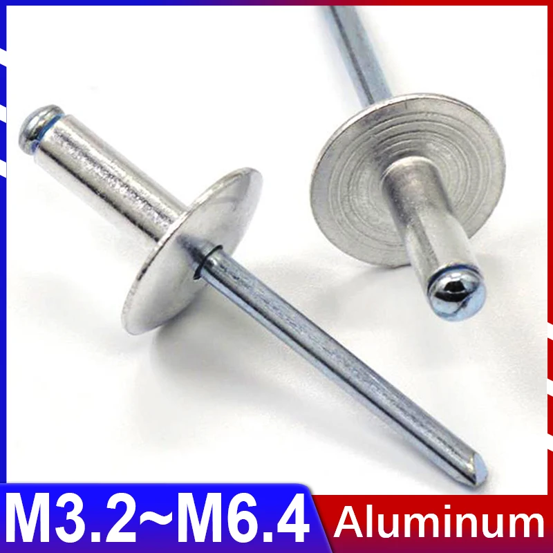 Aluminum Alloy Big Head Pull Rivet Large Flat Head Round Head Core Pull ...