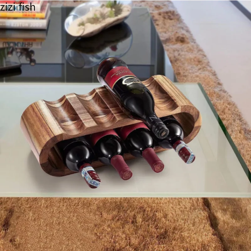 Wooden-Storage-Racks-Double-Deck-Red-Wine-Rack-Display-Stands-Display ...