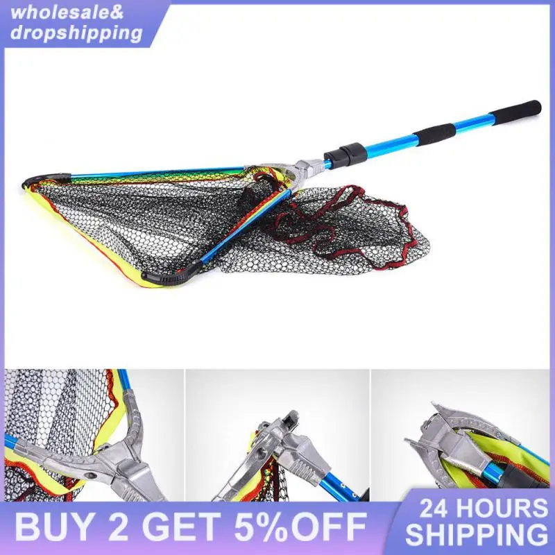 Fly Fishing Landing Net Quick Folding Network Reading Portable Aluminum ...