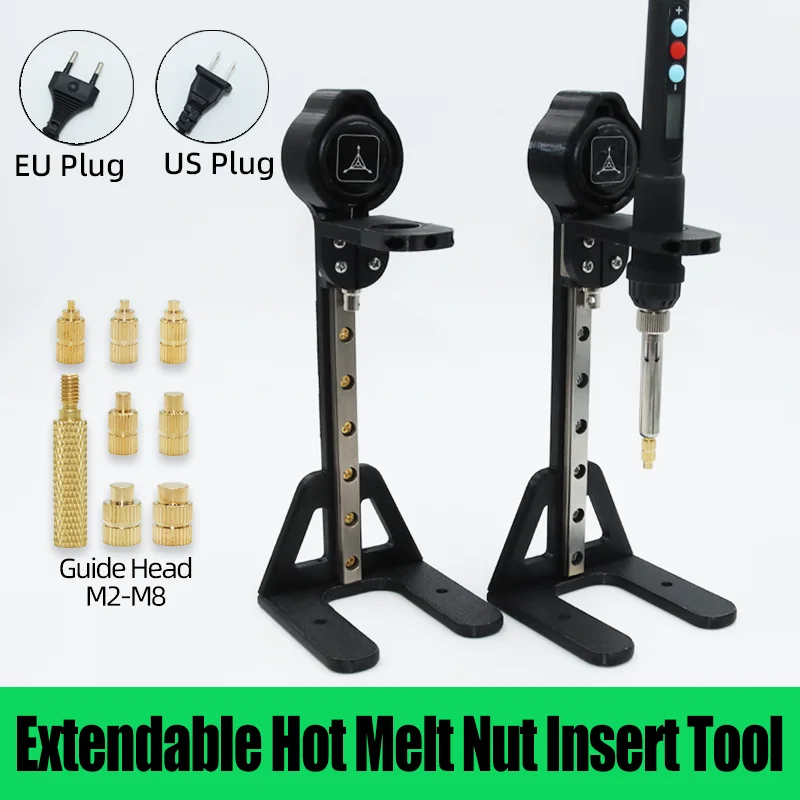Brass-Thread-Insert-Nut-Heat-Set-Insert-Tool-Digital-LCD-Soldering-Iron ...