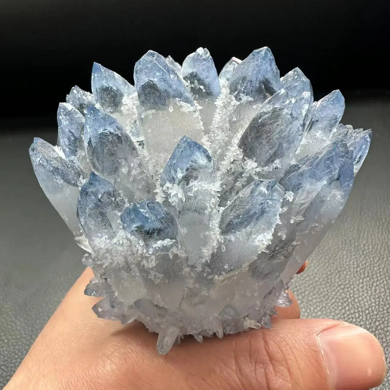 Natural-blue-quartz-cluster-home-decoration-stone-reiki-energy-mineral ...