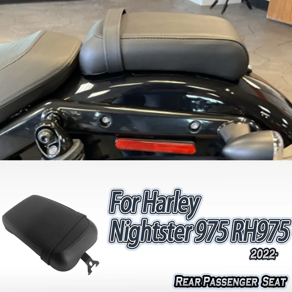 Black-Motorcycl-Passenger-Rear-Seat-Cushion-For-Harley-Nightster-975 ...