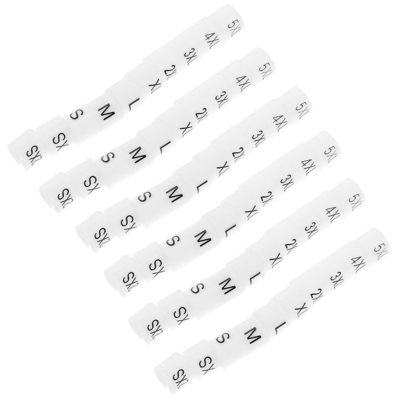 200-Pcs-Round-Size-Buckle-Hanger-Clips-Clothes-Tags-Garment-Marker-Coat ...