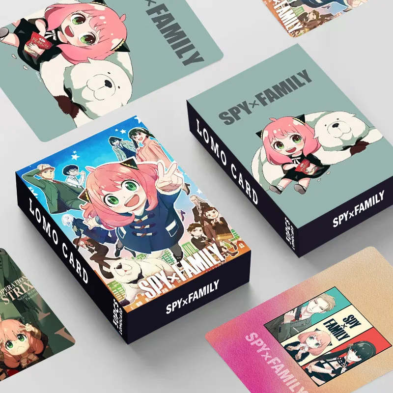 SPYFA-Fam-lia-Japon-s-Anime-Lomo-Card-Jogos-Adesivos-com-Cart-es ...