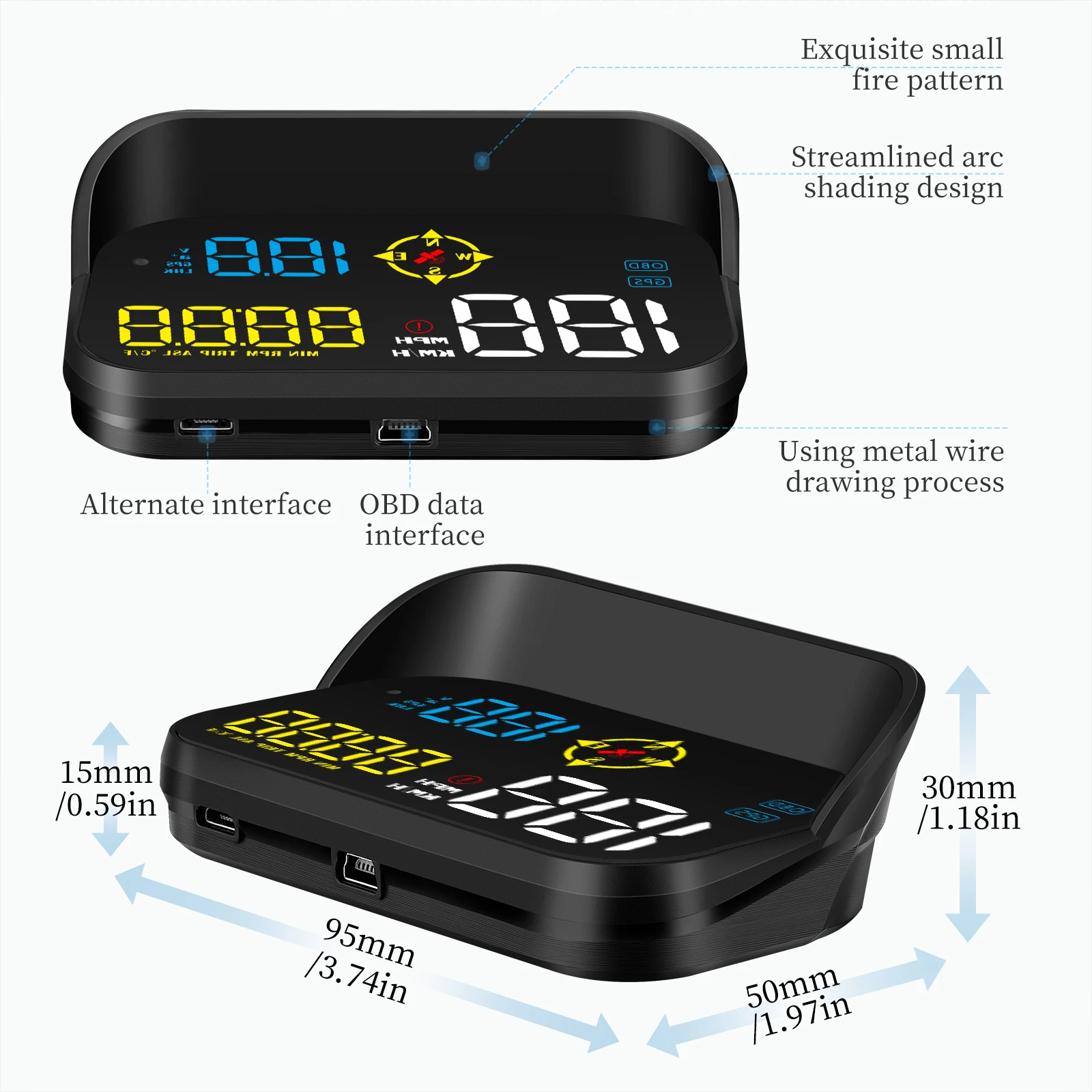 A-HUD-M21-Head-Up-Display-Car-OBD2-GPS-Dual-System-Projector-Windshield-Speedometer-Water ...