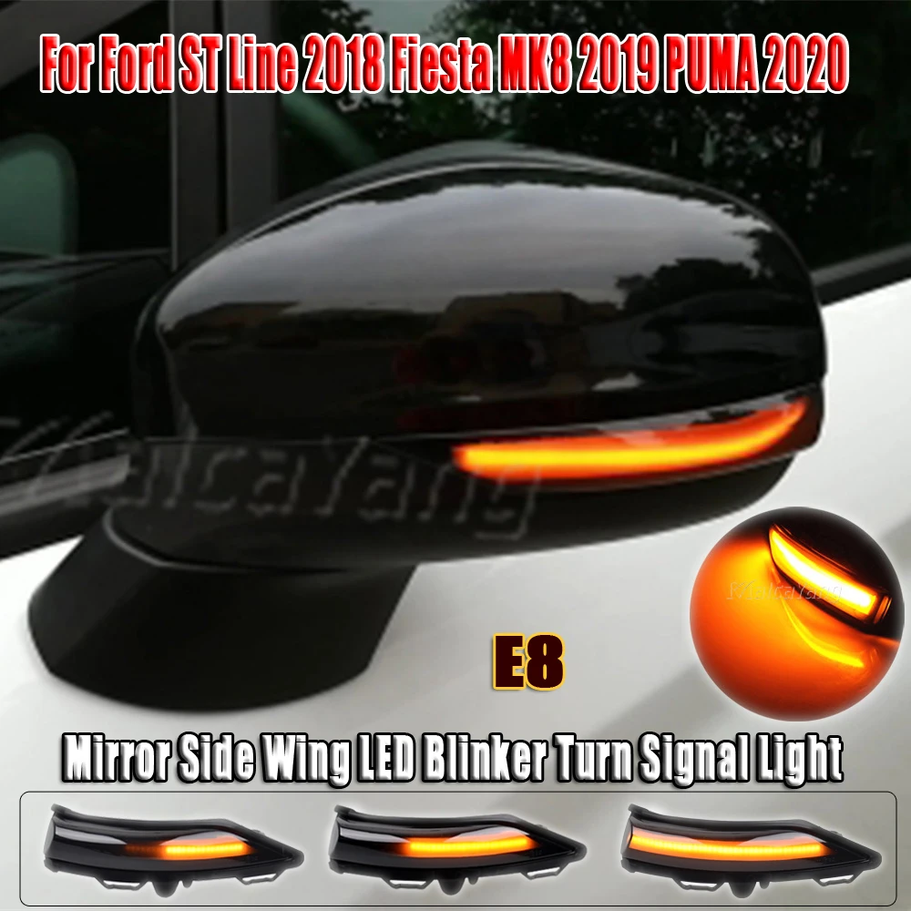 For Ford Fiesta MK7 VII 2019 2020 / UK MK8 VIII Dynamic Turn Signal ...