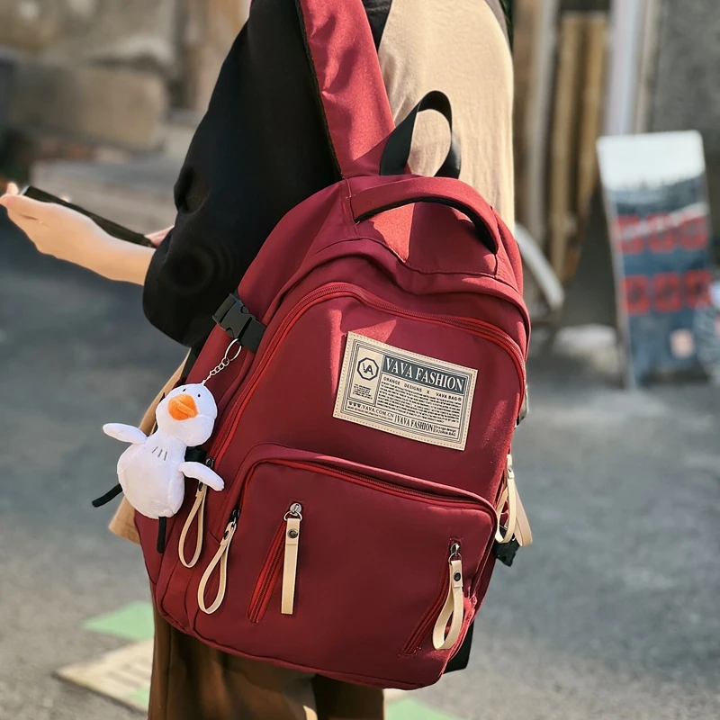 Large-Capacity-School-Laptop-Bag-Multiple-Pocket-Backpack-For-Women ...