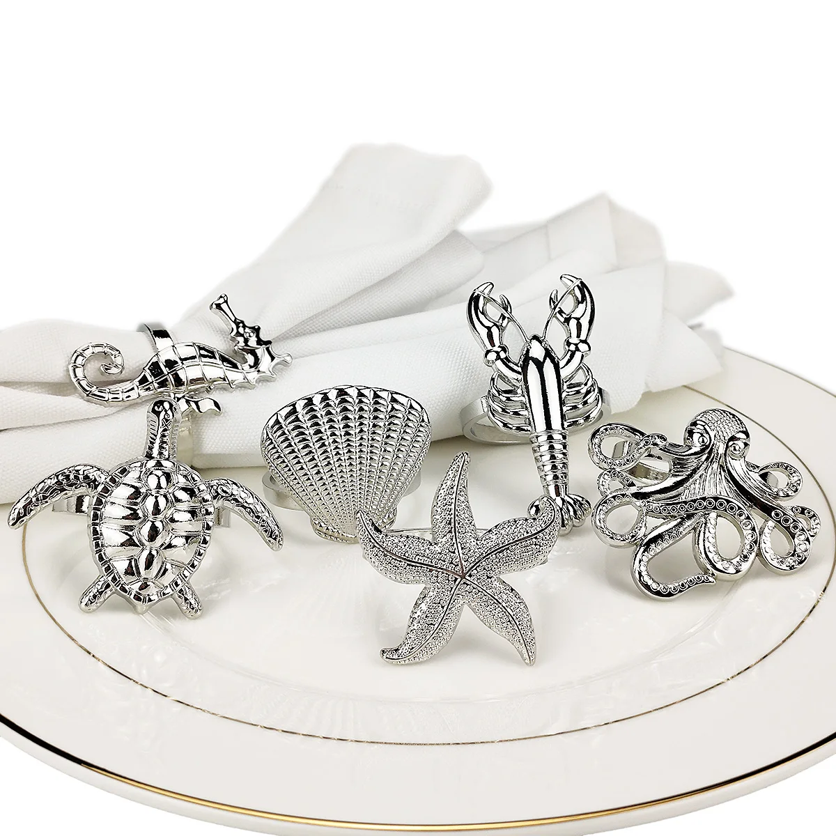 Sea Creature Napkin Ring Holder | Rings Napkin Table Decoration ...