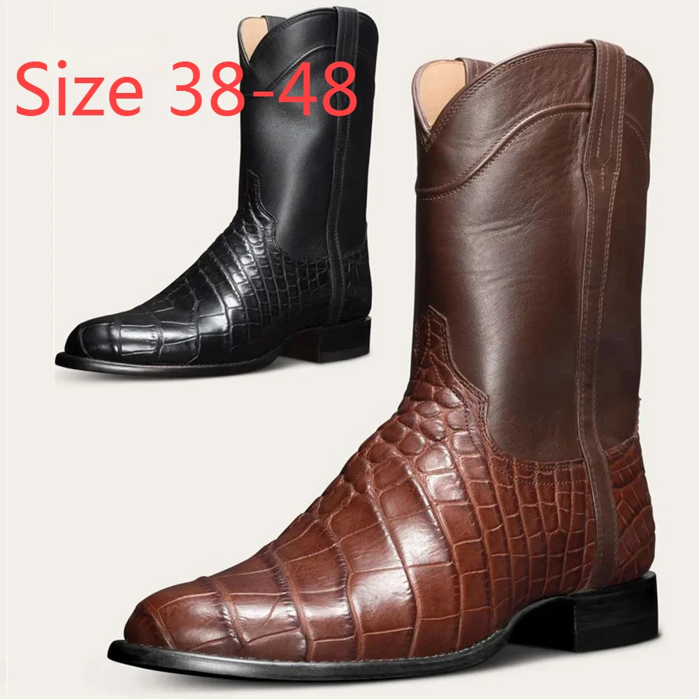 Men-s-Retro-Western-Cowboy-Boots-Man-Shoes-Knight-High-Boots-Men-Riding ...