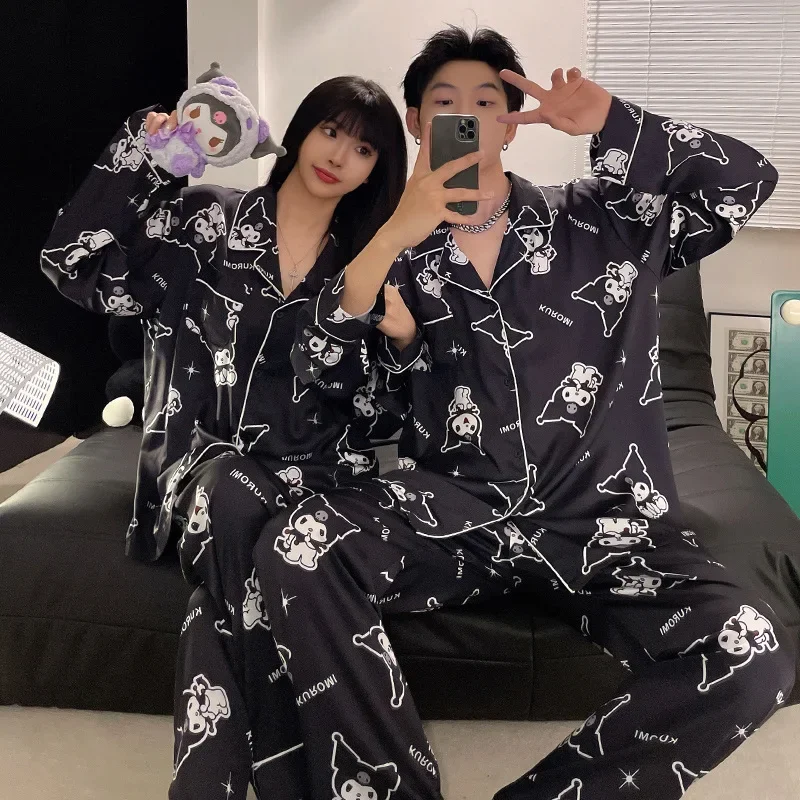 Sanrio-Kuromi-New-Men-Pajamas-Autumn-Cartoon-Anime-Matching-Hello-Kitty ...