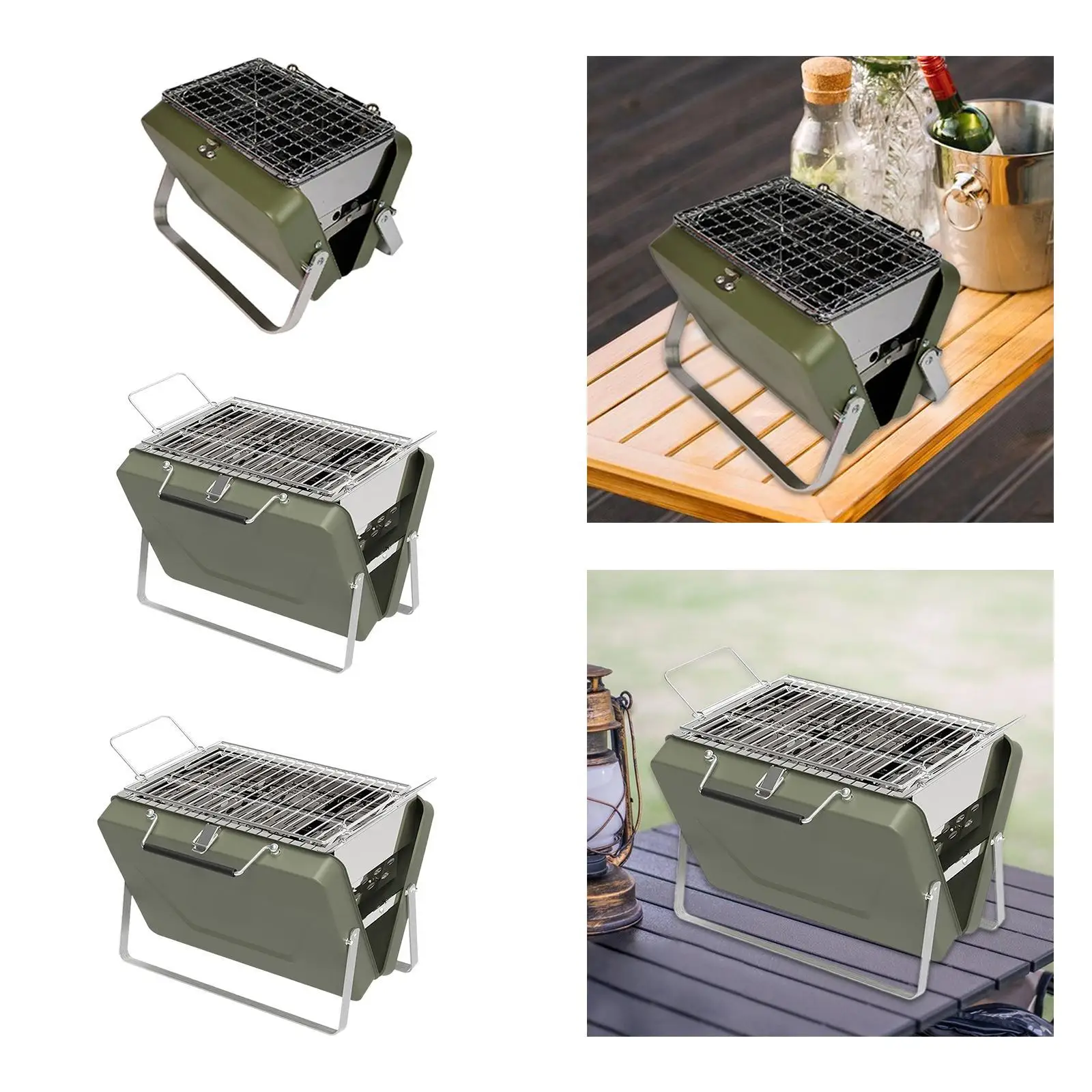 BBQ Grill Tailgating Portable Practical Sturdy Rust Proof Wire Meshes ...