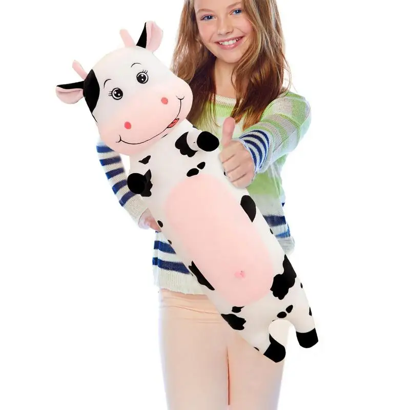 Cow Plush Pillow Large Stuffed Animal Cow Hugging Pillows Soft Cow ...