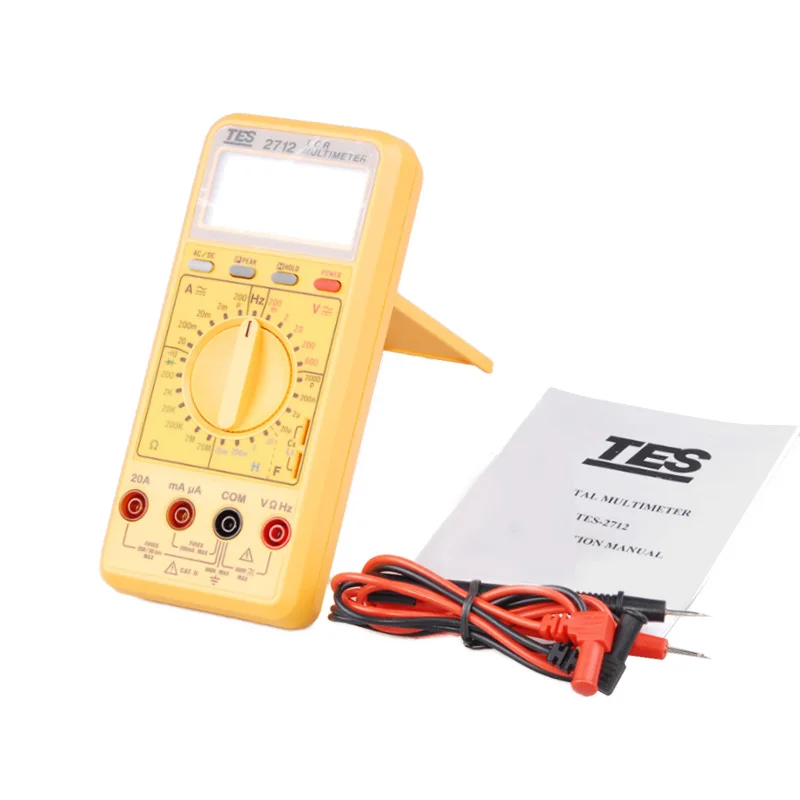 TES 2712 인덕턴스, 커패시턴스 & Ohm 측정 테스터 LCR 멀티 미터|멀티미터| - AliExpress
