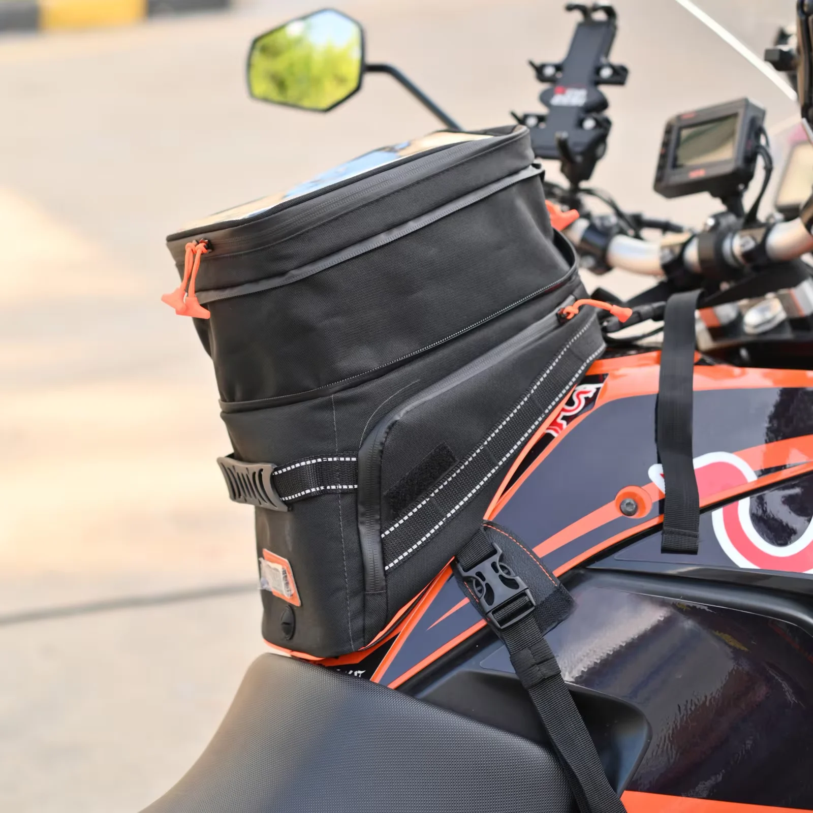 Universal Motorcycle Tank Bag Gas Oil Fuel Tank Saddle Bags with ...
