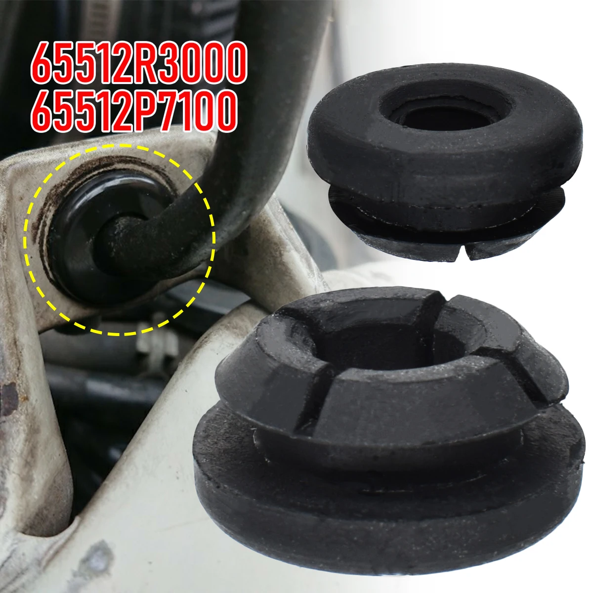 Hood Bonnet Support Prop Rod Grommet For Nissan Patrol Skyline R32 X ...