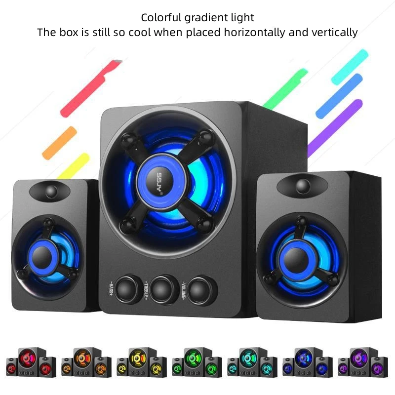 Portable Desktop Computer Audio Home Multimedia Laptop Phone Bass ...