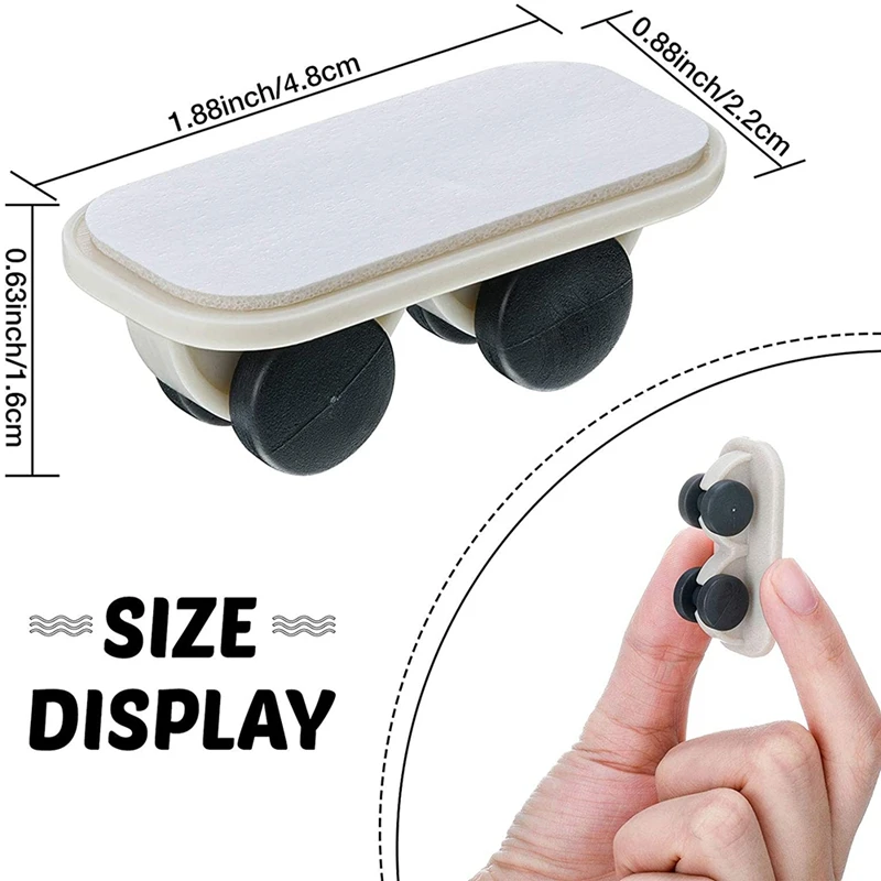 Plastic Casters For Displays