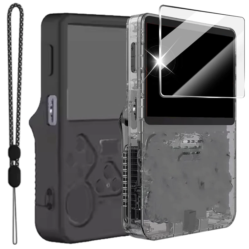 For R36S Silicone Protective Case Lanyard Kit For Retro Handheld Game ...