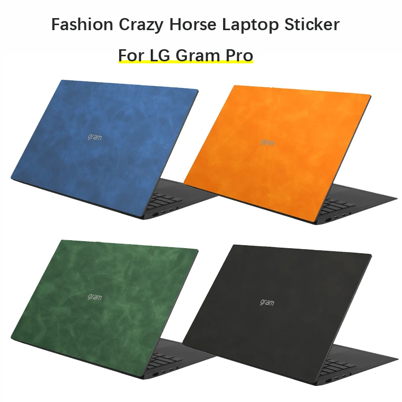 Fashion-Crazy-Horse-PU-Leather-Skin-Sticker-for-LG-Gram-Pro-2024-Evo ...