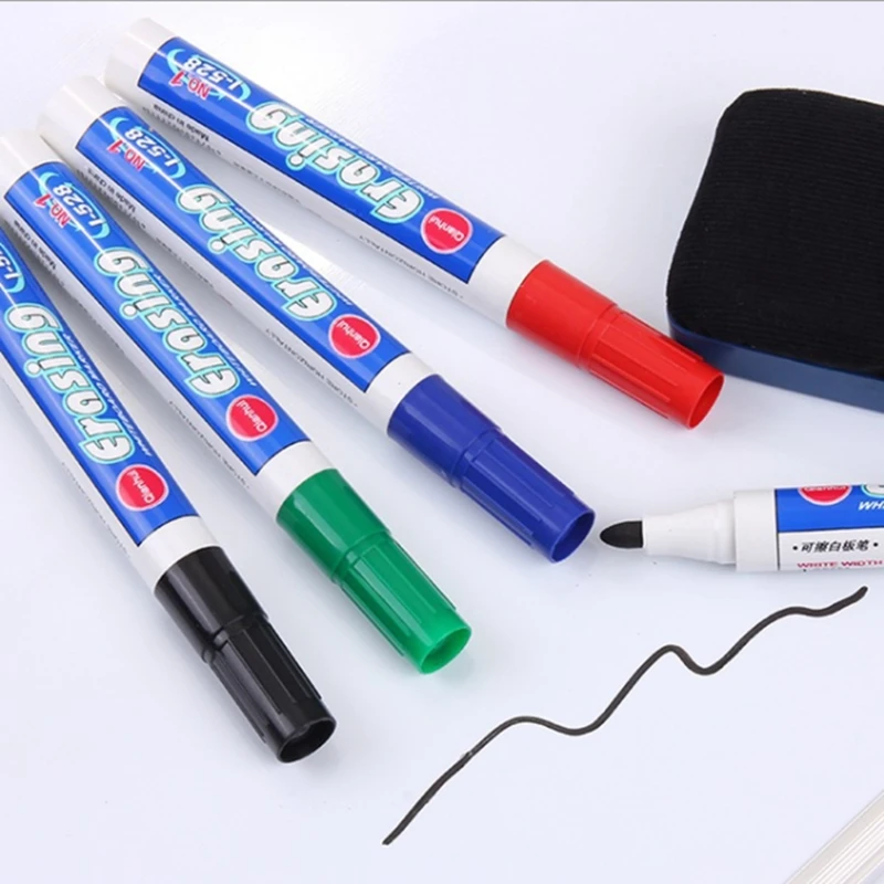 Multi-4-Color-Whiteboard-Pen-Set-Erasable-Marker-Pen-for-White-Board ...