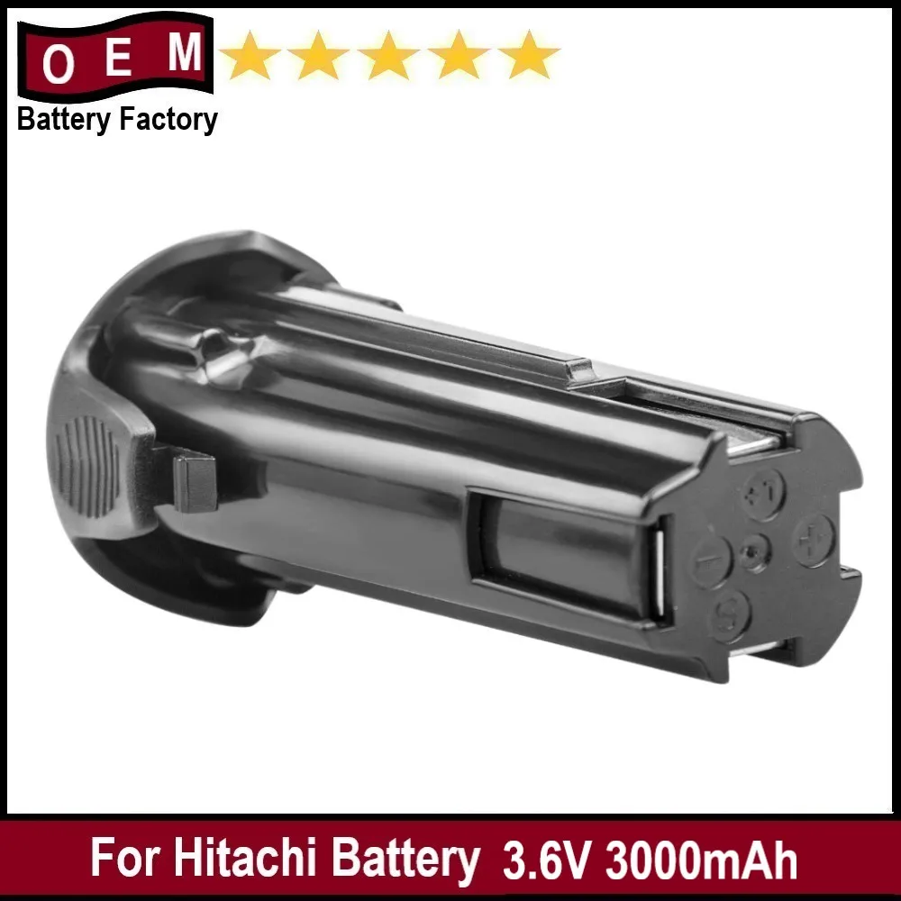 3000mAh 3.6V Replacement Battery Compatible with Hitachi EBM315 326263 ...