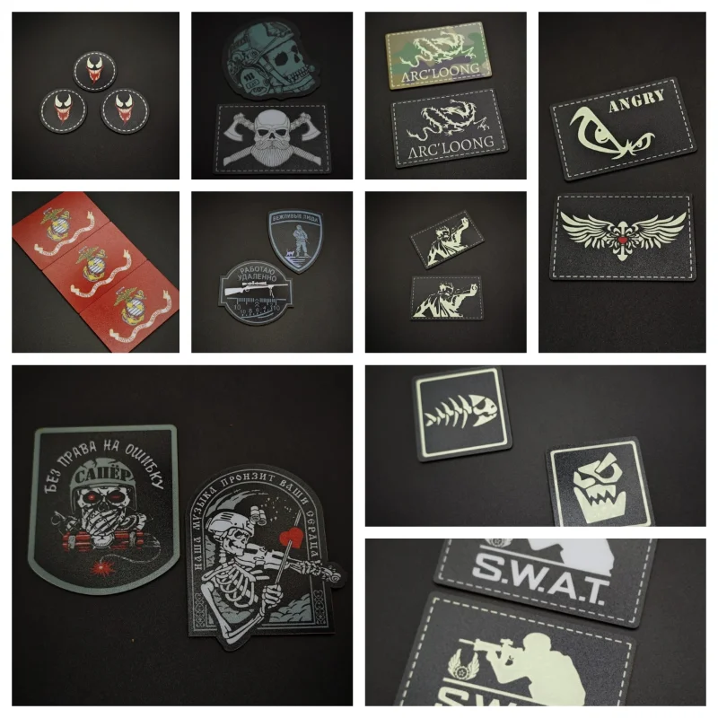 Dark-Colored-Rigid-PVC-Patch-Shield-Shape-Badge-Tactical-Patches-for ...