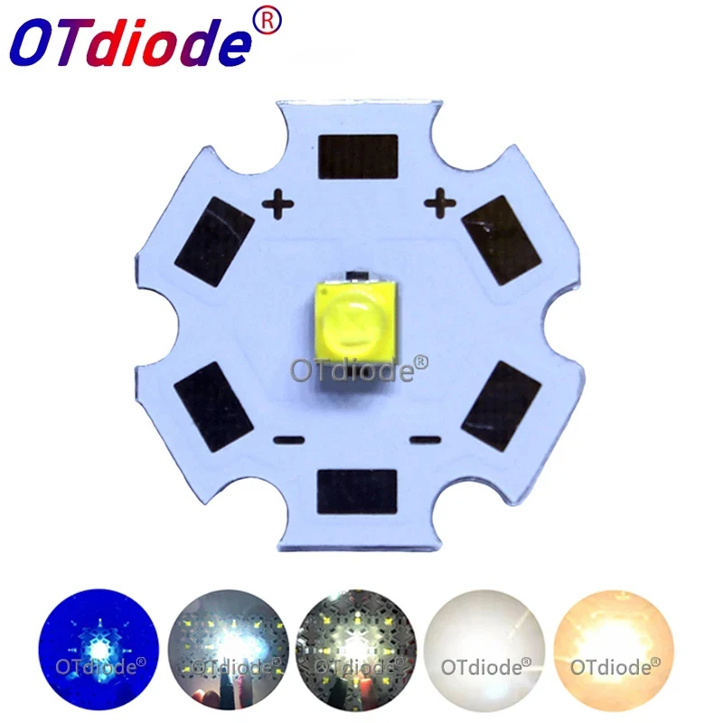 High Power 240 Lumen Neutral White LED 20mm PCB 700mA 10 X 3W High ...
