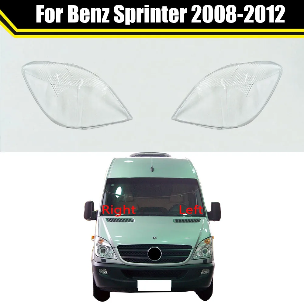 For-Benz-Sprinter-2008-2009-2010-2011-2012-Car-Headlight-Lens-Glass ...