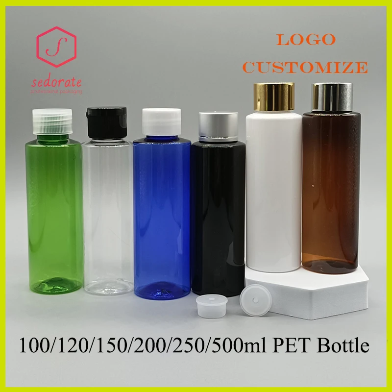 20pcs-100ml-200ml-Plastic-Bottle-Insert-Screw-Lid-PET-Cosmetic-Travel ...