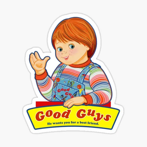 Good Guys-pegatinas de pared Chucky para niños, pegatinas de 5 piezas ...
