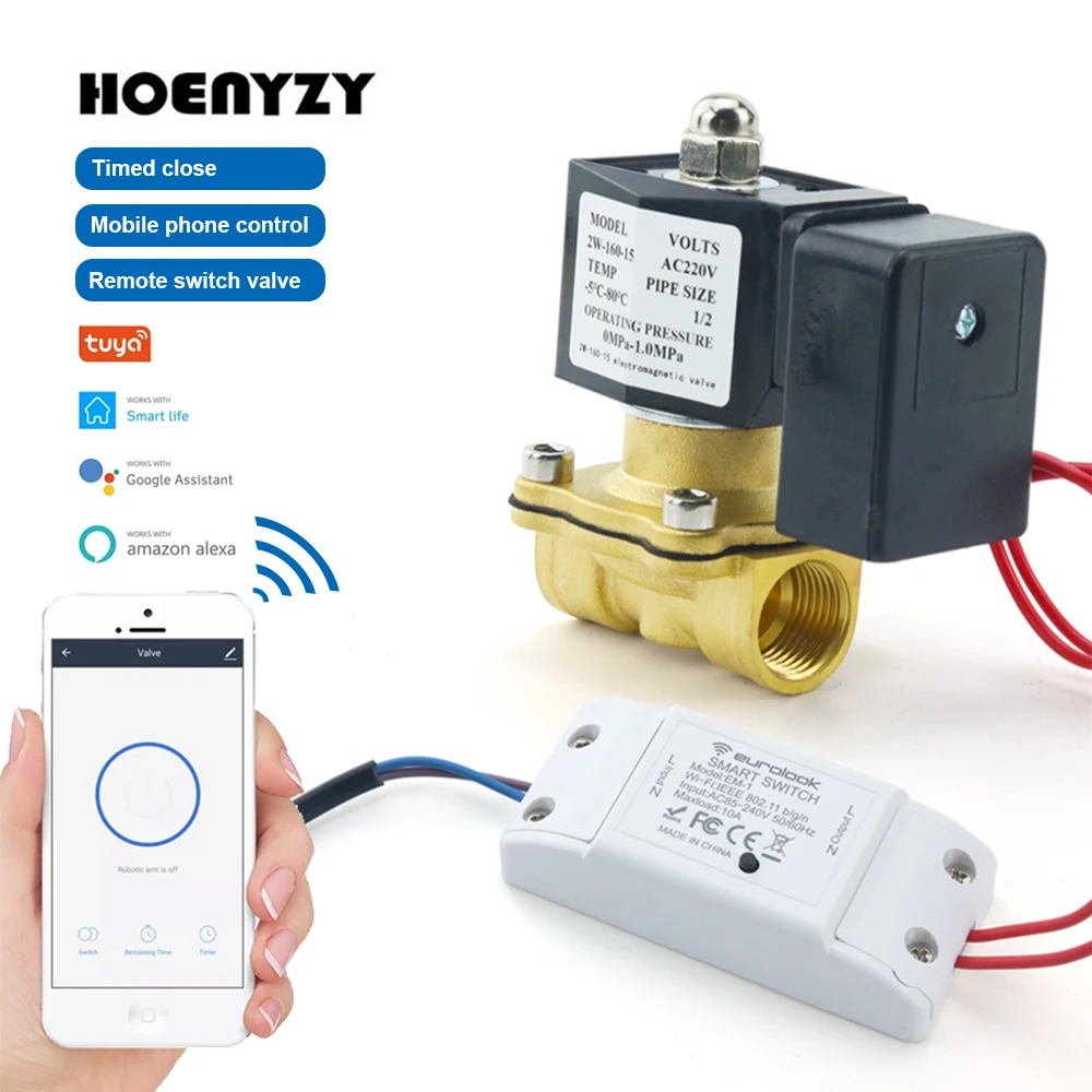 220V-Energy-Saving-Tuya-Smart-WiFi-Water-Solenoid-Valve-Bluetooth-Timer ...