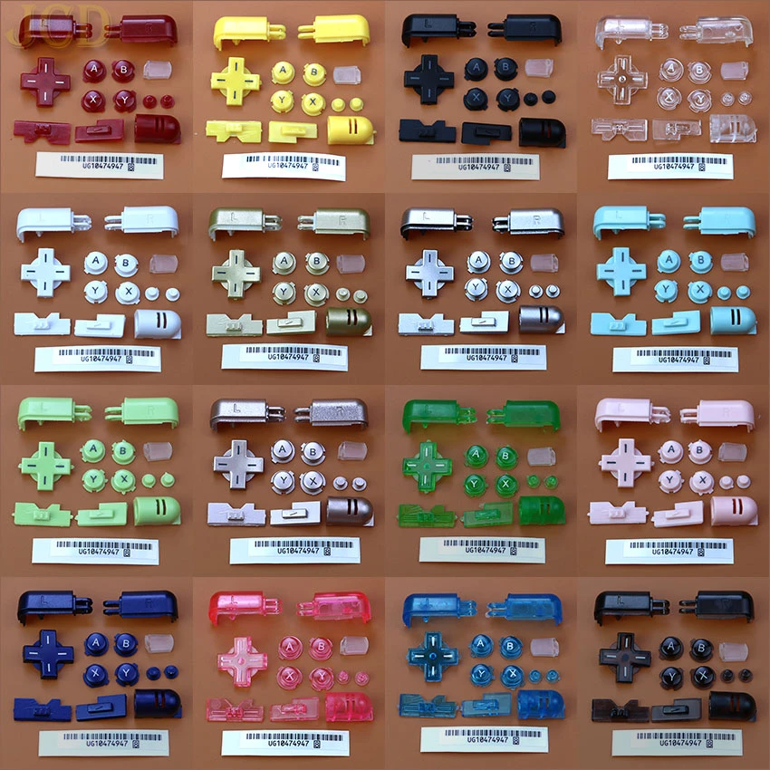 JCD Replacement Full Button Set For NDS Lite Console Power ON OFF Key ...